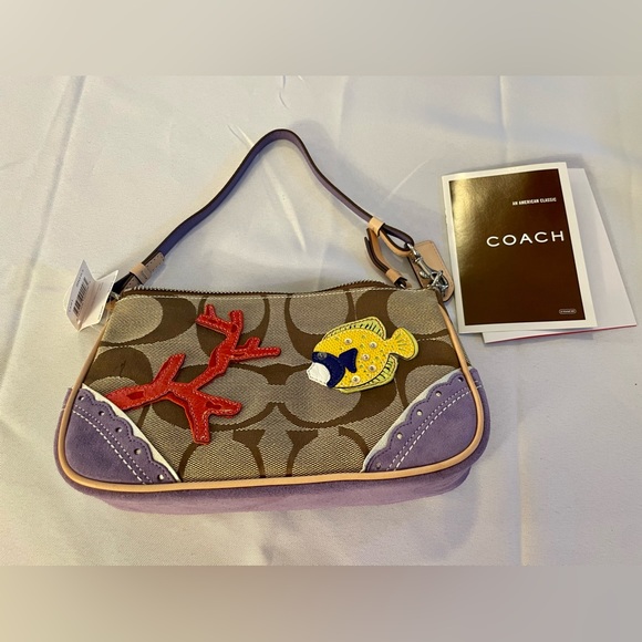 Coach | Bags | Nwt Special Edition Coach Purse Bag Leather Fish Coral L ...